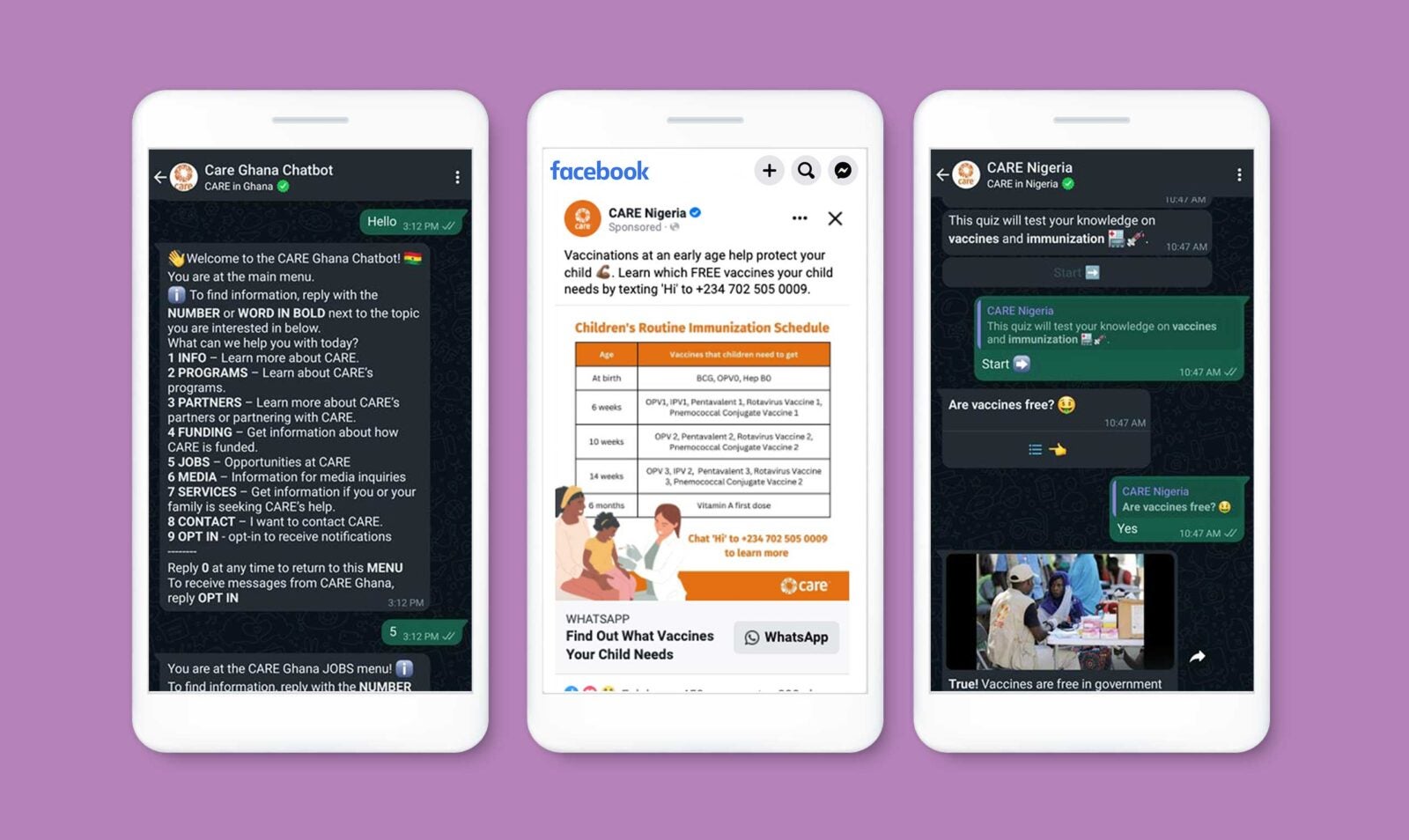 Lessons learned in building sustainable and accessible chatbots - CARE